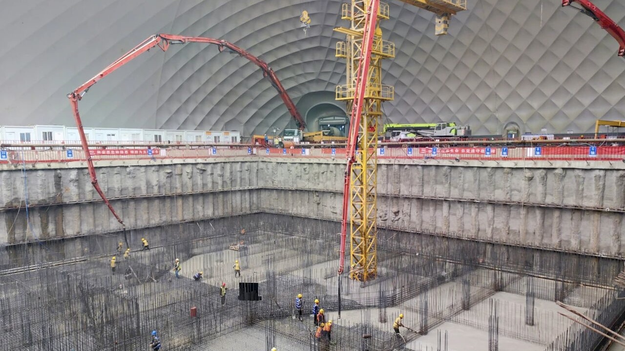 Foundation Pit Air Dome | Eco-Friendly Construction Shelter | XiangHe