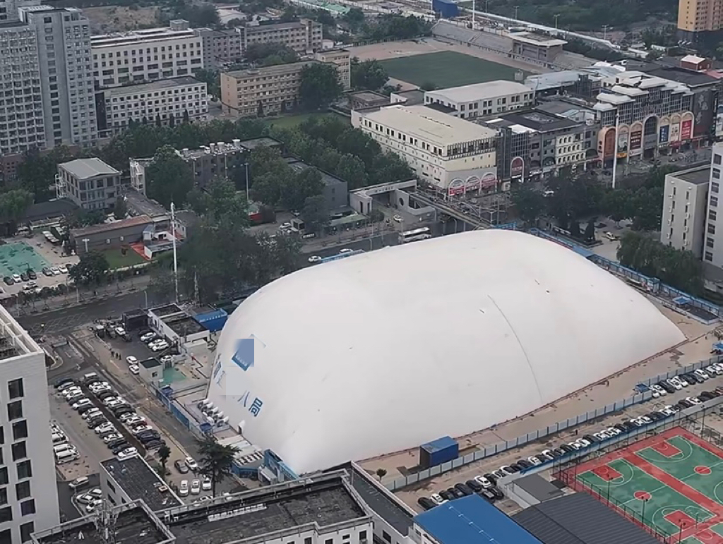 Foundation Pit Air Dome Medical Facility Construction Air Dome